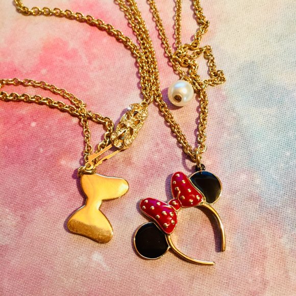 Disney | Jewelry | Disney Couture Minnie Mouse Headband Necklace | Poshmark